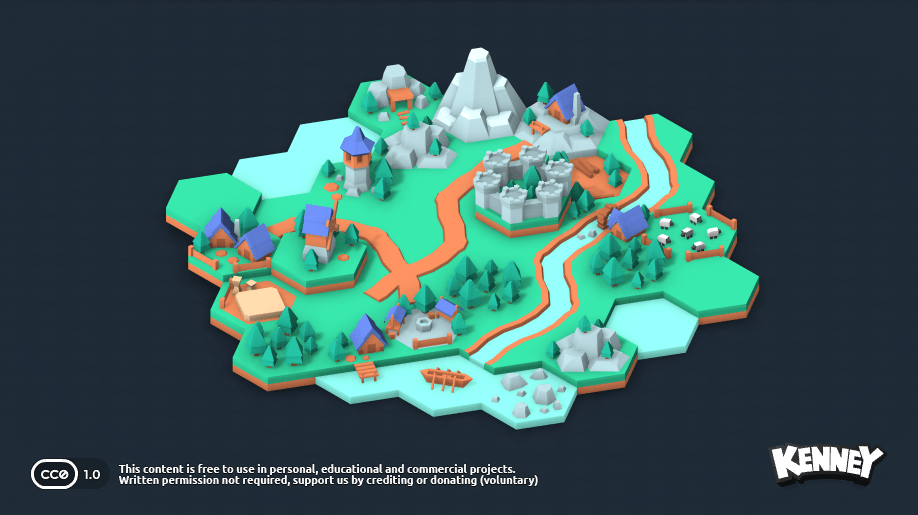 Hexagon Kit - a free asset pack to build games with GDevelop | GDevelop