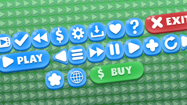 Casual Buttons - a free asset pack to build games with GDevelop | GDevelop