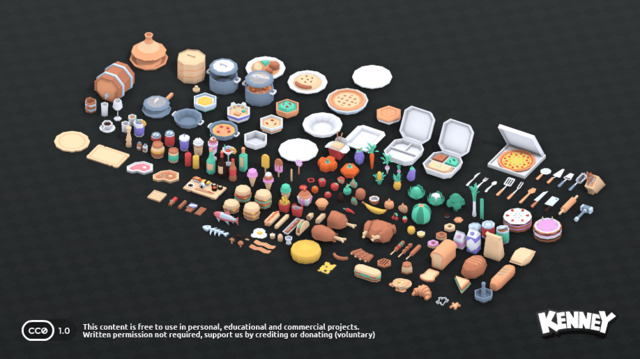 Food Kit - a free asset pack to build games with GDevelop | GDevelop