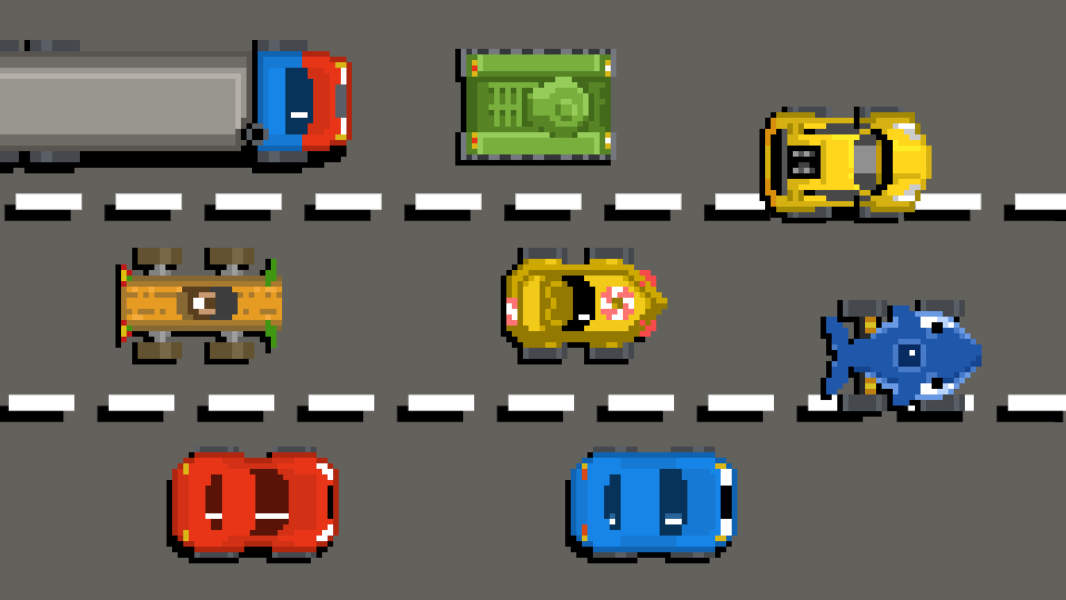 Tiny Pixel Cars - a free asset pack to build games with GDevelop | GDevelop