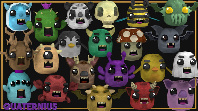 3D Cute Monsters - a free asset pack to build games with GDevelop ...