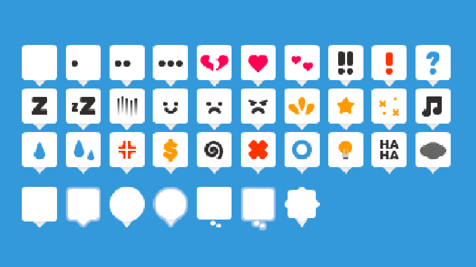 Emotes - a free asset pack to build games with GDevelop | GDevelop