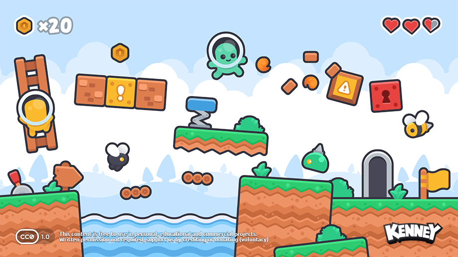Kenney New Platformer - a free asset pack to build games with GDevelop ...