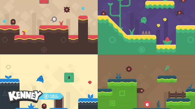 Abstract Platformer - a free asset pack to build games with GDevelop ...