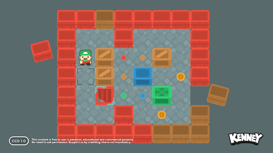 Sokoban - a free asset pack to build games with GDevelop | GDevelop