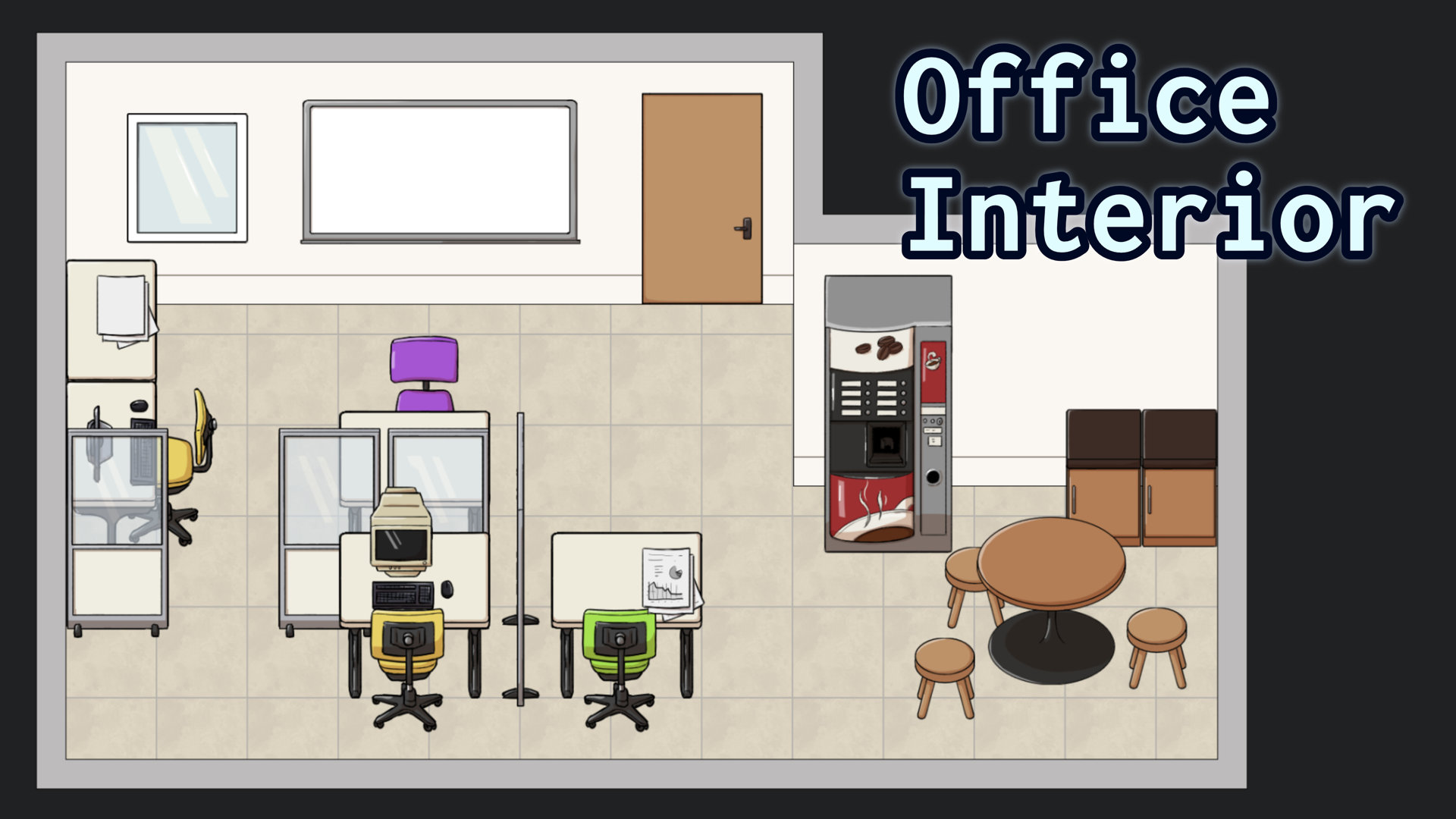 Office Interior - a free asset pack to build games with GDevelop | GDevelop