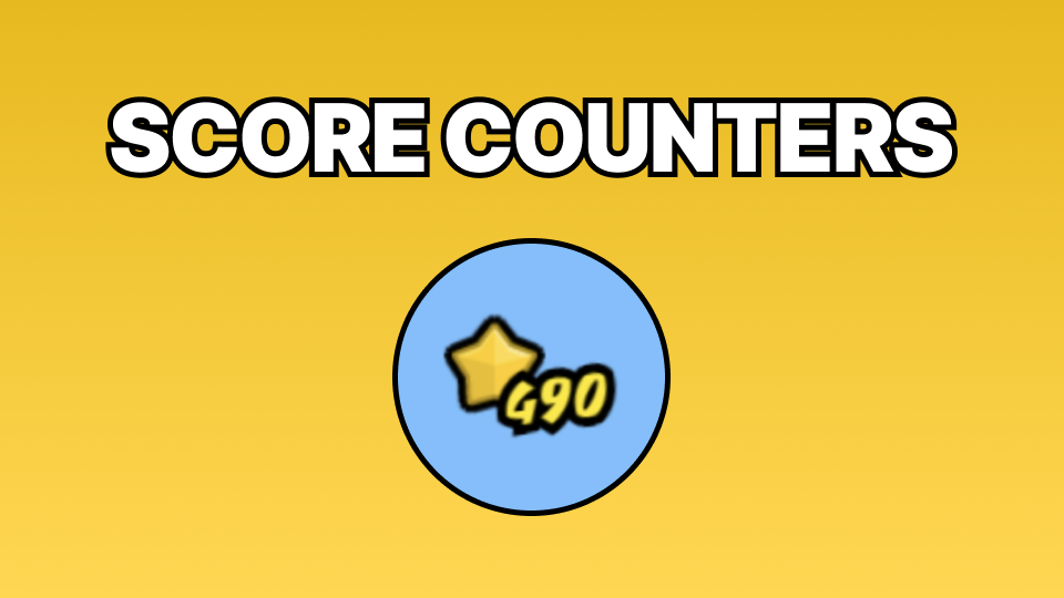 Score Counters - a free asset pack to build games with GDevelop | GDevelop